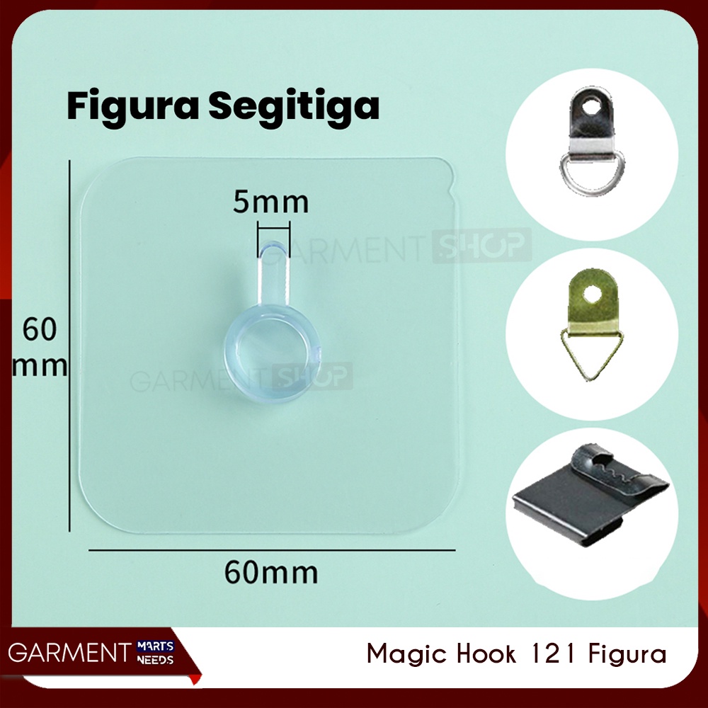 Jual MHOOK - Magic Hook Pengait Jam Pigura Rak Multifungsi Gantungan ...