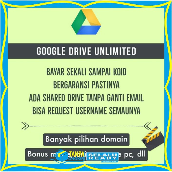 Jual ATAR - Gsuite Google Drive Unlimited Bukan Edu Banyak Bonus Database Murah | Shopee Indonesia