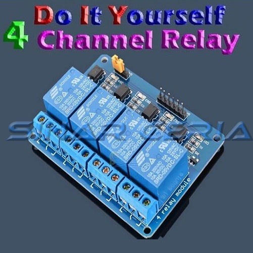 Jual RELAY MODULE 4 CHANNEL 5V Volt DC ( Output 250VAC / 30VDC 10A ...