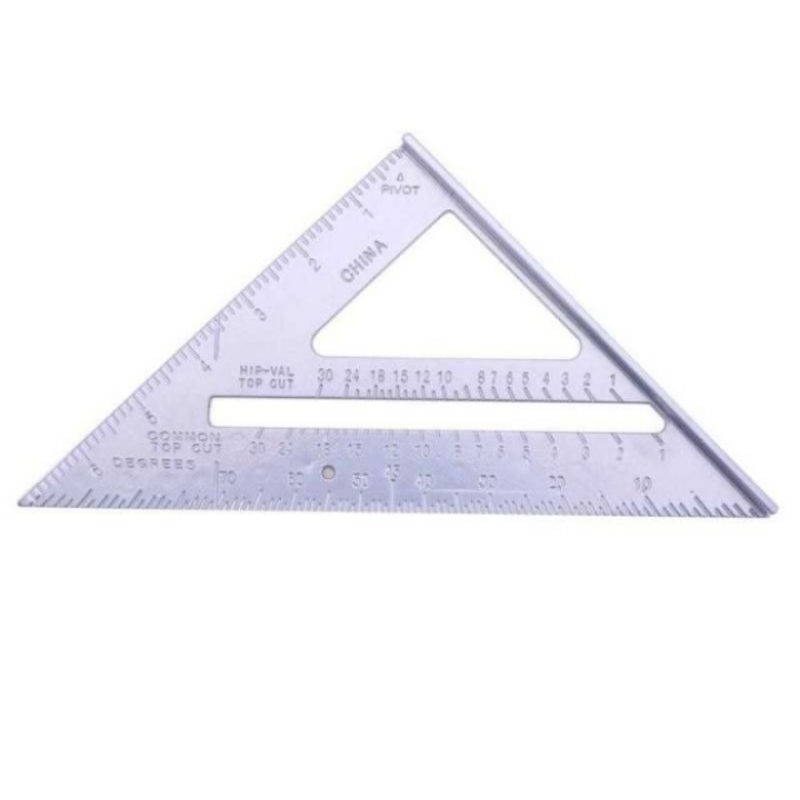 Jual Siku Penggaris Aluminum Mistar Segitiga Triangle Ruler | Shopee ...