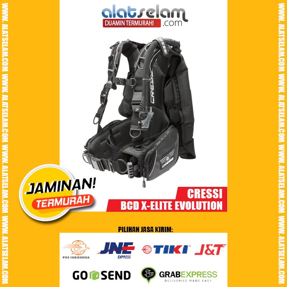 Jual Alat Selam Scuba Diving - BCD Cressi X-elite Commander Evolution ...