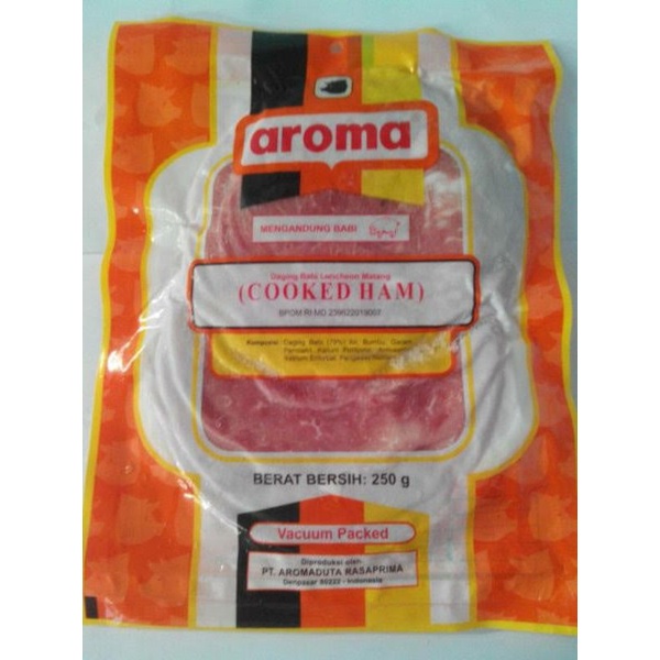 Jual Aroma Cooked Ham / Olahan Daging Babi / Non Halal | Berat Bersih ...