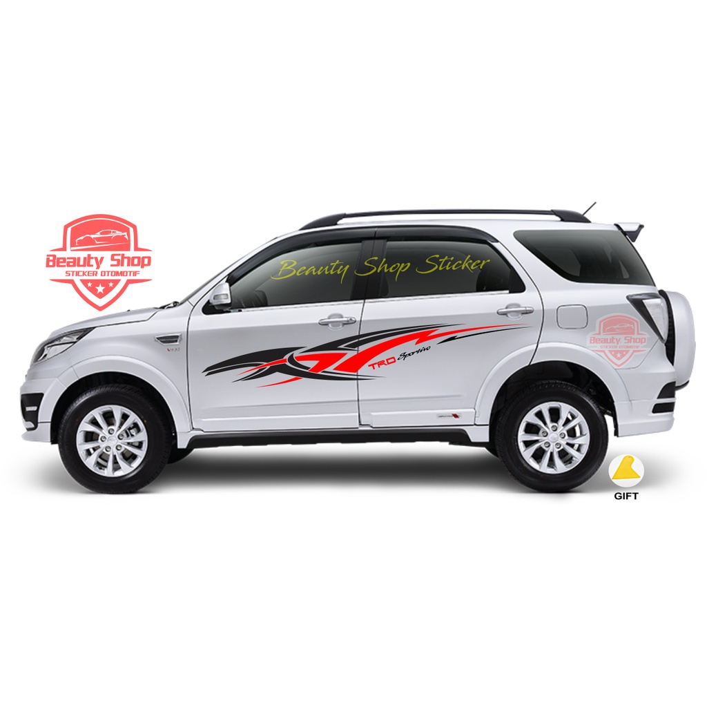 Jual stiker trd sportivo stiker sticker cutting list body toyota rush ...