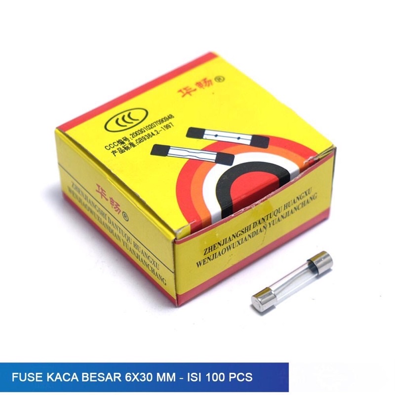 Jual 100pcs Fuse Sekring Kaca Tabung BESAR 15A | Shopee Indonesia