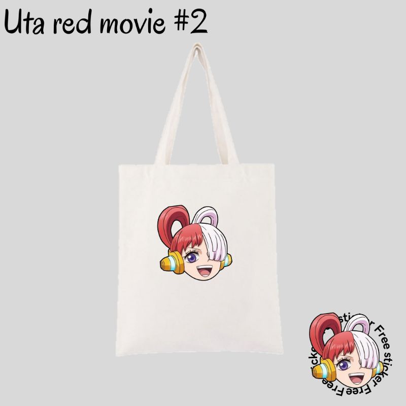 Jual TOTE BAG "UTA ONE PIECE RED MOVIE" FREE STICKER | Shopee Indonesia