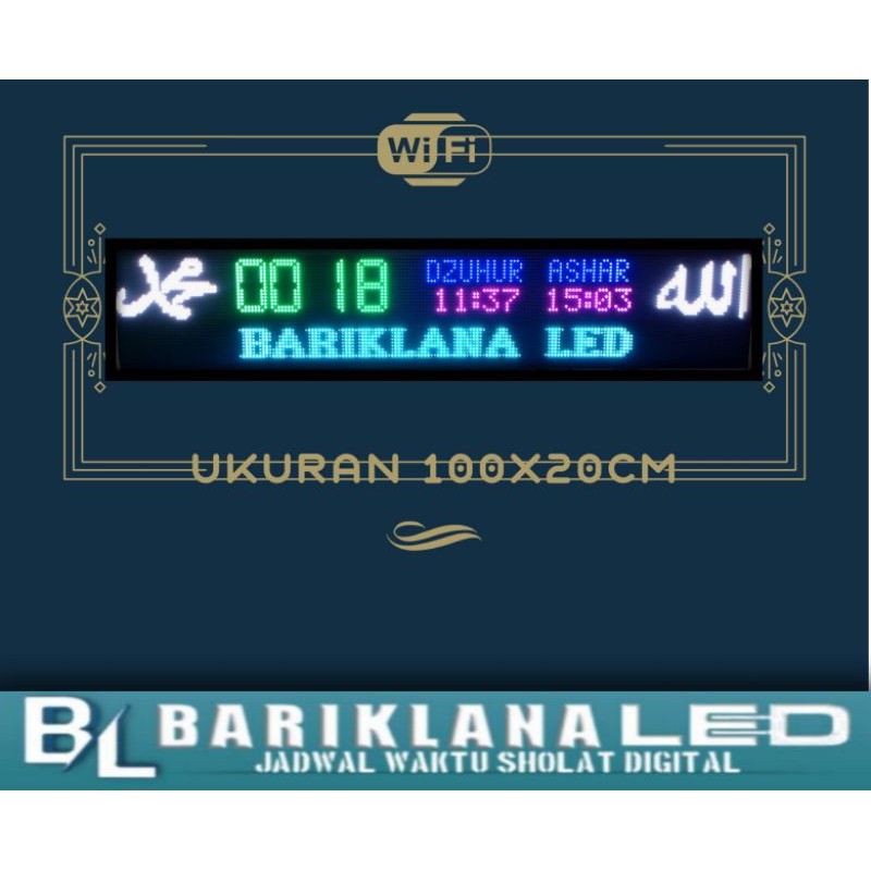 Jual jadwal waktu sholat full warna / jadwal sholat rgb / jam sholat ...