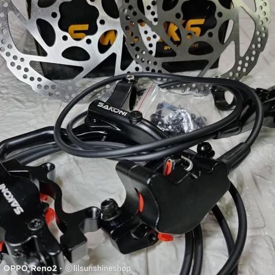 Jual rem hidrolik disc brake set hidrolik S works sakoni sepeda mtb ...