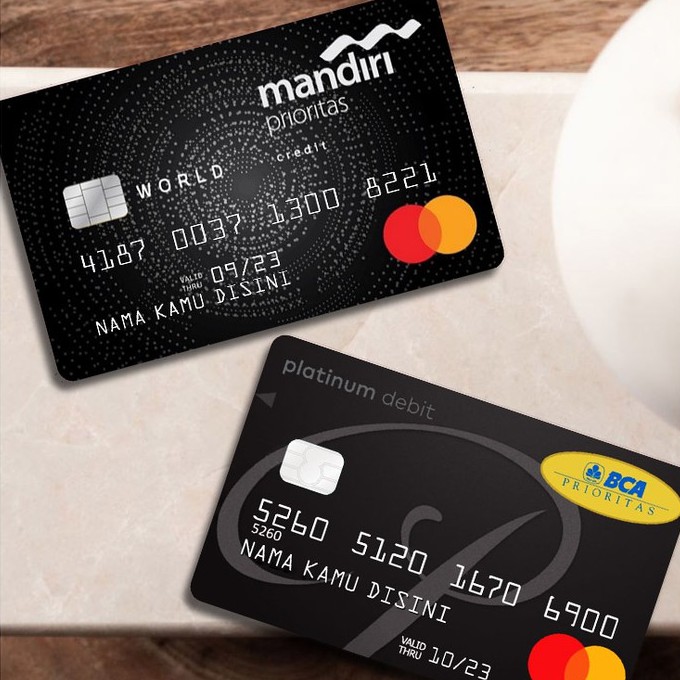 Jual [CARD STICKER] BCA / MANDIRI PRIORITAS Cover Skin ATM / Debit ...