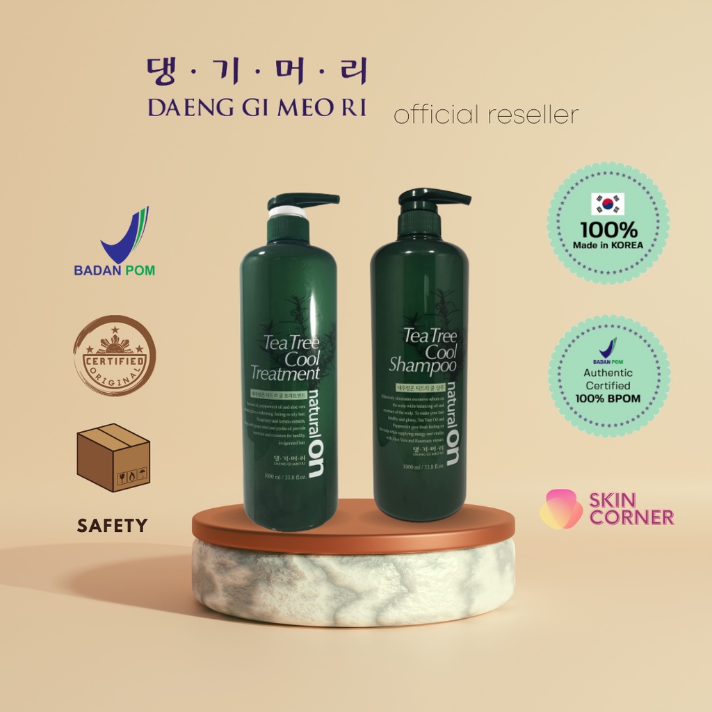 Jual Daeng Gi Meo Ri Natural On Tea Tree Cool Shampoo / Conditioner ...