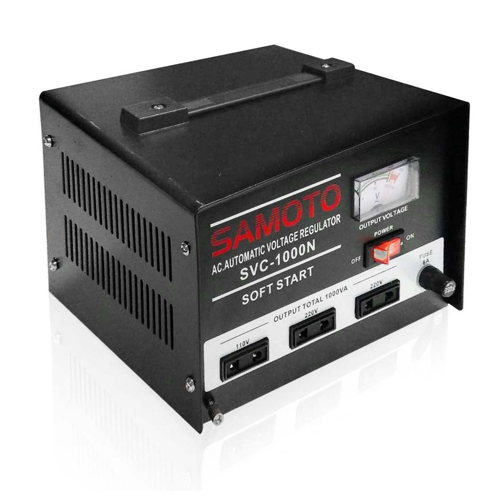 Jual STABILIZER SAMOTO 1000N ( 1000VA / 700 WATT ) | Shopee Indonesia