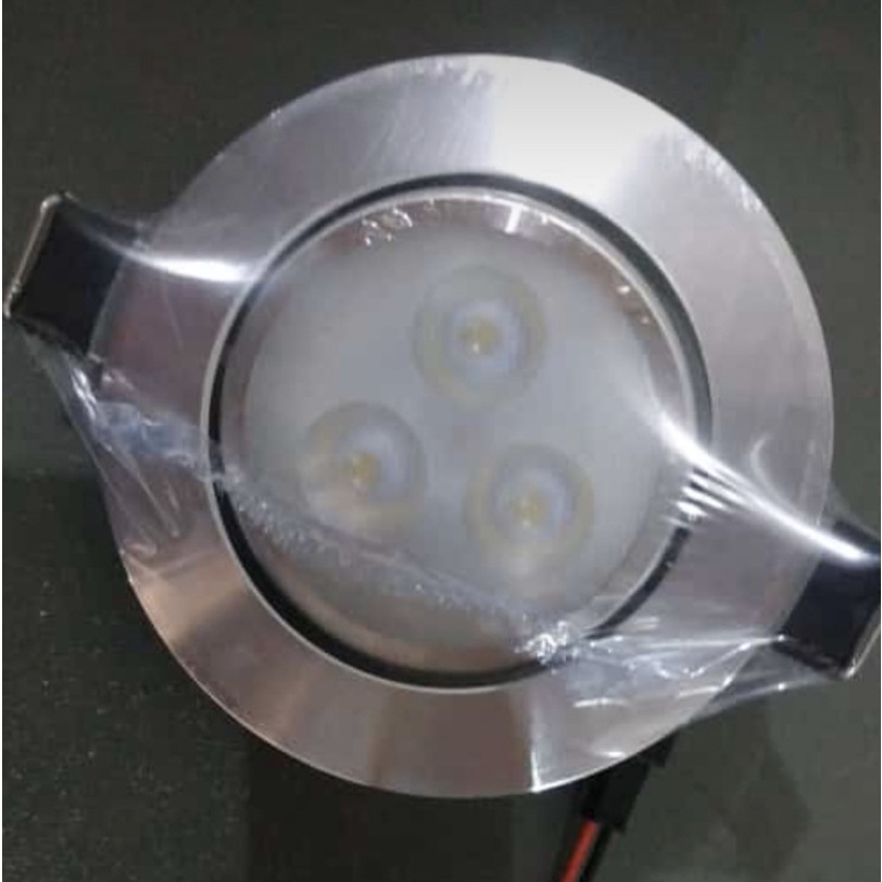 Jual Lampu led 3 mata 3 watt celling untuk ambalan atau lemari atau ...