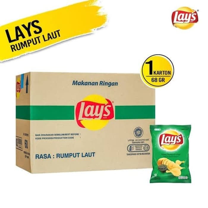 Jual Lays Rumput Laut 68gr / Dus (Isi 30 bungkus) | Shopee Indonesia