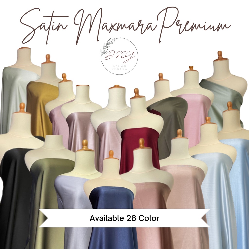 Jual Bahan Kain Satin Saten Silk Maxmaraa Lux Premium Super Mewah Warna ...