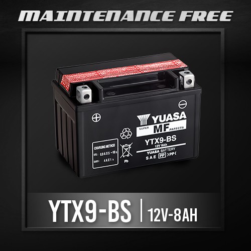 Jual Aki Motor KAWASAKI ER6N Ninja 250 / 250 fi Z 1000 Z 800 YUASA YTX9BS KTM Duke 200 KTM Duke ...