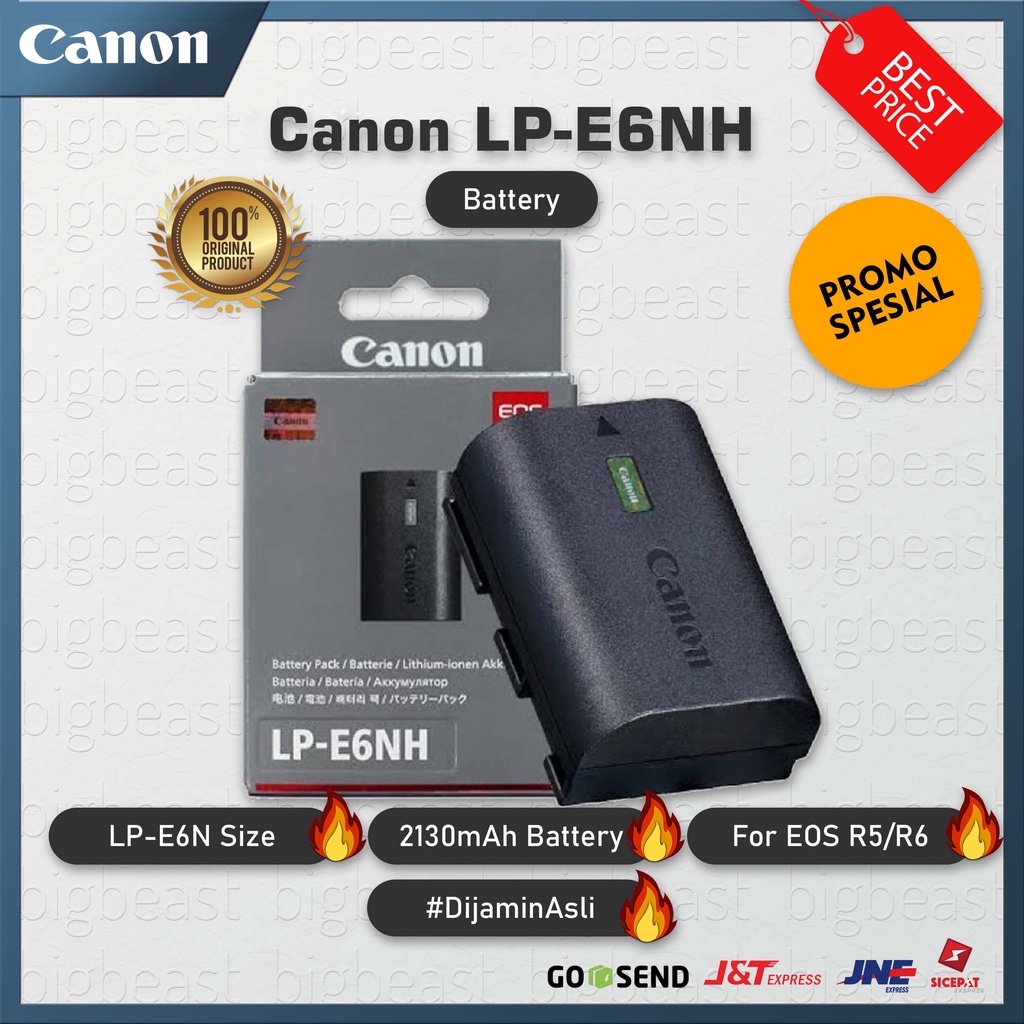 Jual Canon LP-E6NH/E6 NH/E6N Battery Pack For EOS R R5 R6 Baterai ...