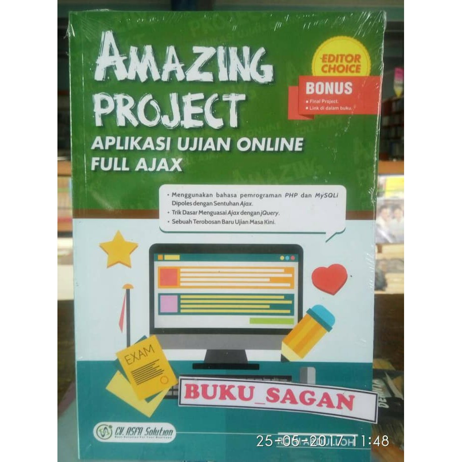 Jual BUKU AMAZING PROJECT aplikasi ujian online full ajax rohi abdulloh ... Jual BUKU AMAZING PROJECT aplikasi ujian online full ajax rohi abdulloh ...