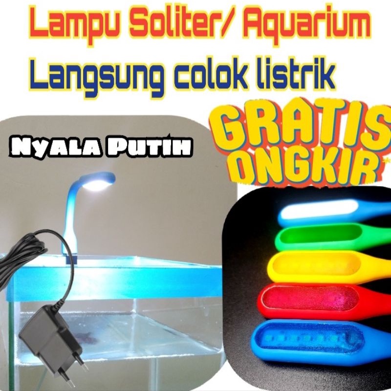 Jual lampu aquarium atau soliter nyala warna dan putih | Shopee Indonesia