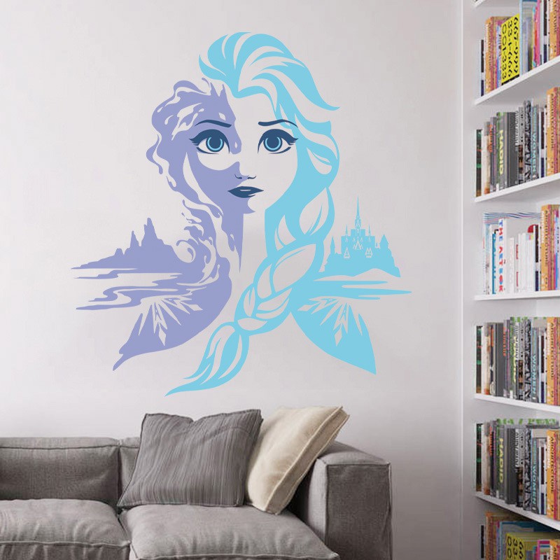 Jual STIKER DINDING WALLSTIKER MOTIF FROZEN ELSA ANNA KARTUN KARAKTER ...