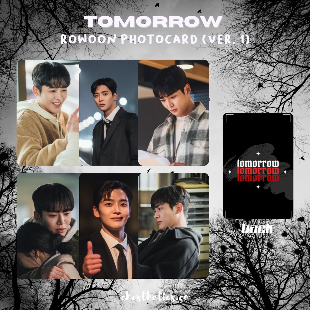 Jual Tomorrow Ver. 1 KDrama Korea Korean Drama Photocard Aktor Rowoon ...