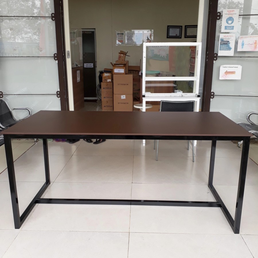 Jual meja kerja uk 60x200cm tinggi 75cm /meja rapat/meja kantor/modern ...