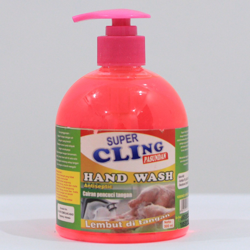 Jual Super Cling Sabun Cuci Tangan Antiseptic 250ml Pump | Shopee Indonesia