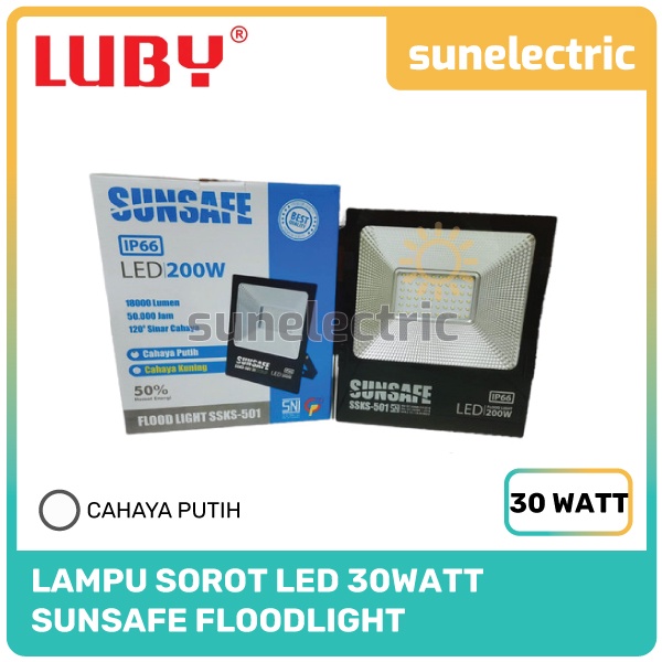 Jual Sunsafe Flood Light Lampu Tembak / Sorot LED IP66 Cool Day Light ...