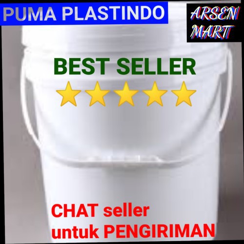 Jual ember cat 25 kg, putih polos lengkap tutup | Shopee Indonesia