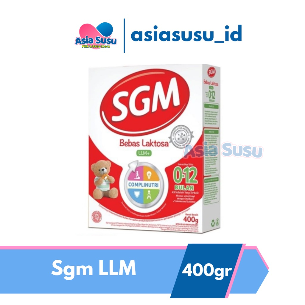 Jual SGM LLM+ 400g / 200gr susu bubuk bebas laktosa 0-12 bulan - susu bayi diare free lactose ...