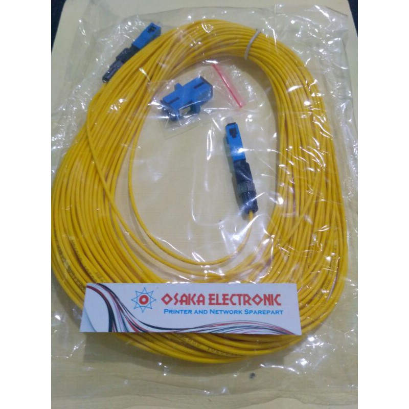 Jual Kabel optic Indihome kuning SC-SC 30meter standart Telkom | Shopee ...