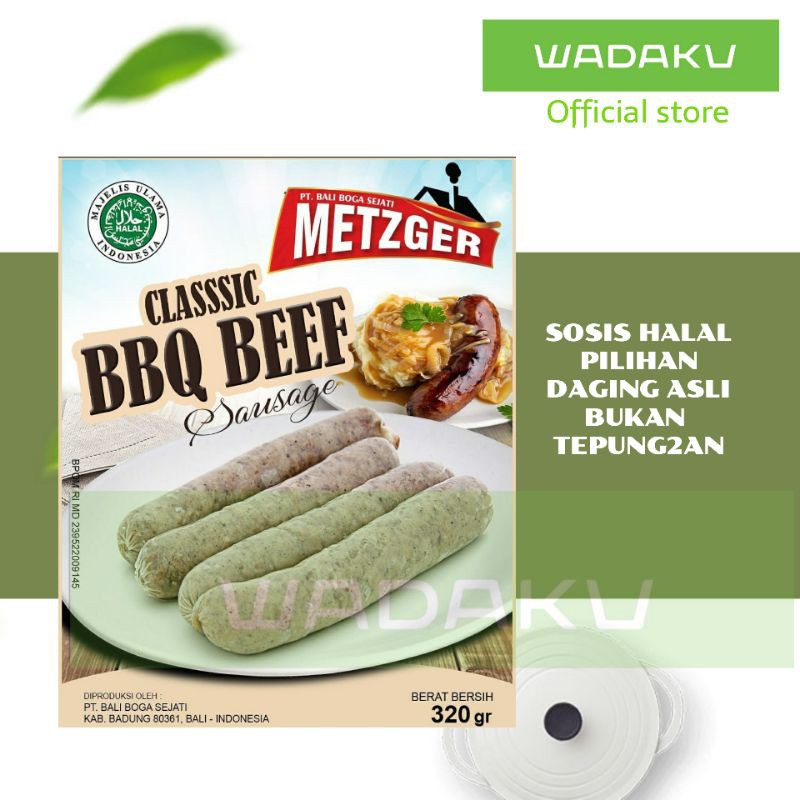 Jual Sosis Sapi premium Halal Metzger Classic BBQ Beef 320g | Shopee ...