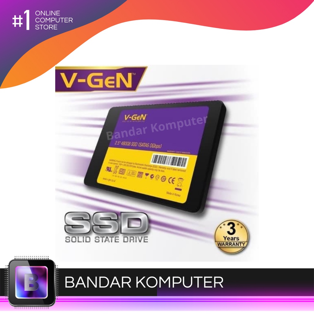 Jual V-GEN SOLID STATE DRIVE 128GB (SSD) 3 YEAR WARRANTY | Shopee Indonesia