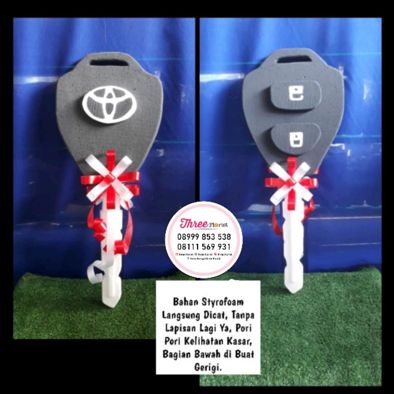 Jual kunci simbolis dummy / kunci mobil toyota / kunci simbolis hadiah ...