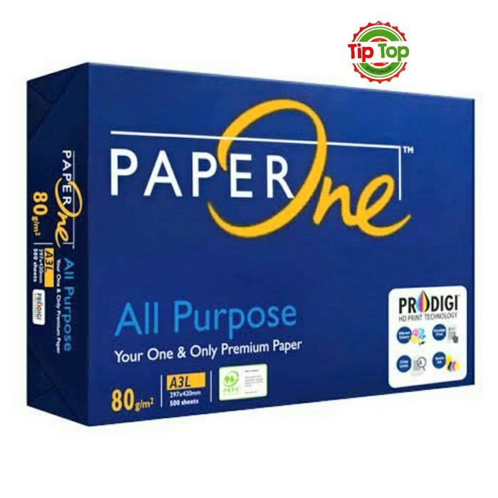 Jual Kertas HVS A3 80 gram Paper One | Shopee Indonesia