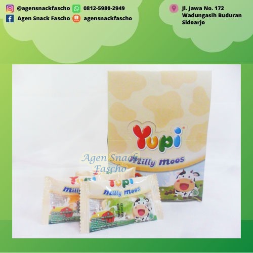 Jual Box Yupi Milky Moos 7 gram (1 box isi 24 pcs) | Shopee Indonesia