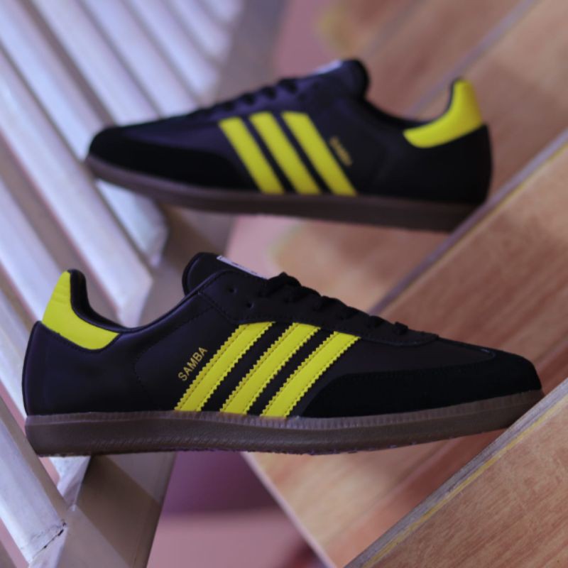 Jual adidas samba black yellow gum OG made in indonesia | Shopee Indonesia