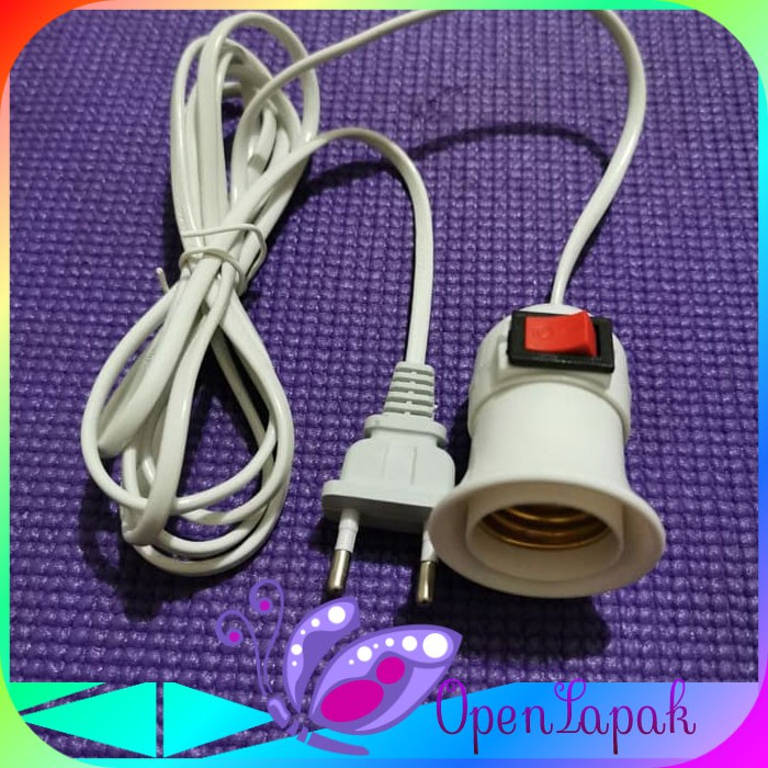 Jual Fiting Piting FITTING LAMPU KERJA BELAJAR Lamp Bohlam Portable ...