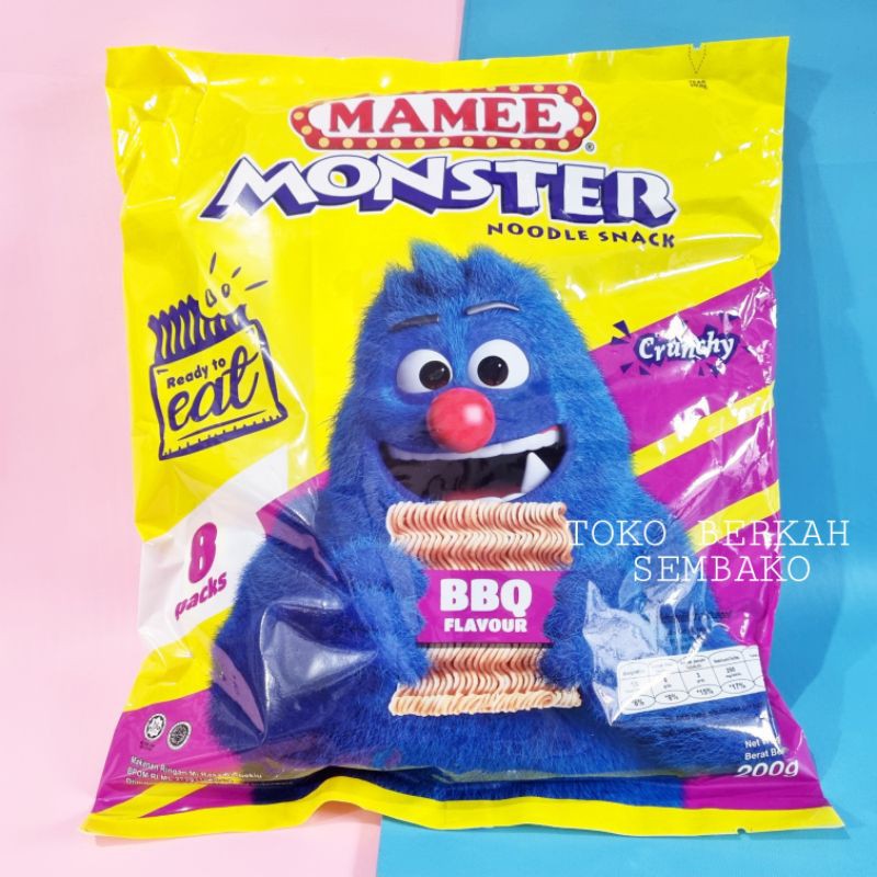 Jual Mamee Monster BBQ 200gr / Mie Kremes / Noodle Snack | Shopee Indonesia