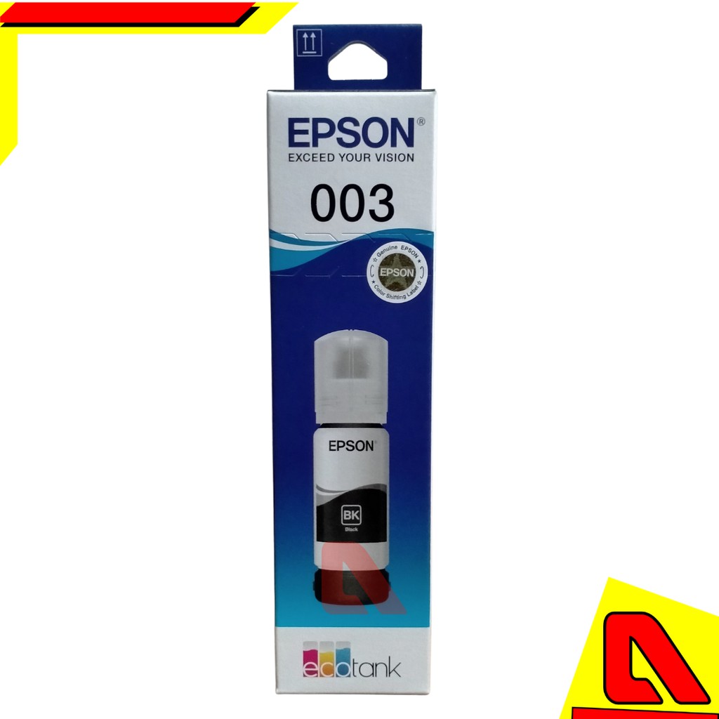 Jual TINTA PRINTER CANON HP EPSON 003/3110 HITAM ORIGINAL SET | Shopee ...