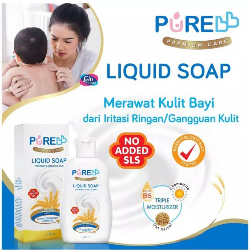 Jual PURE BABY LIQUID SOAP 80ML & 230ML | Shopee Indonesia