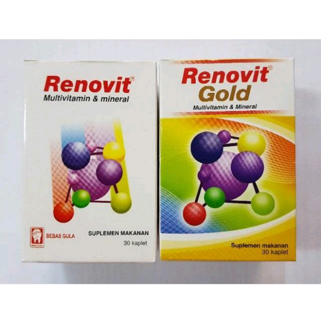 Jual Renovit/Renovit Gold botol isi 30 tablet | Shopee Indonesia