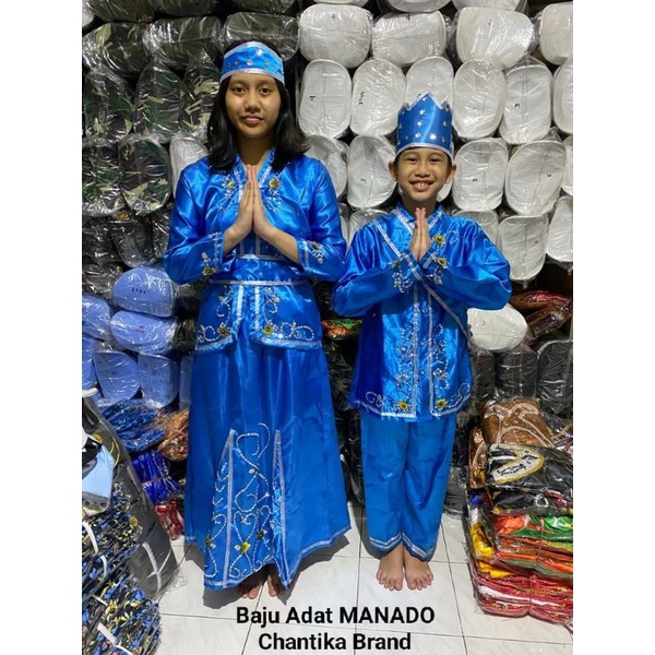 Jual baju adat anak manado biru | Shopee Indonesia