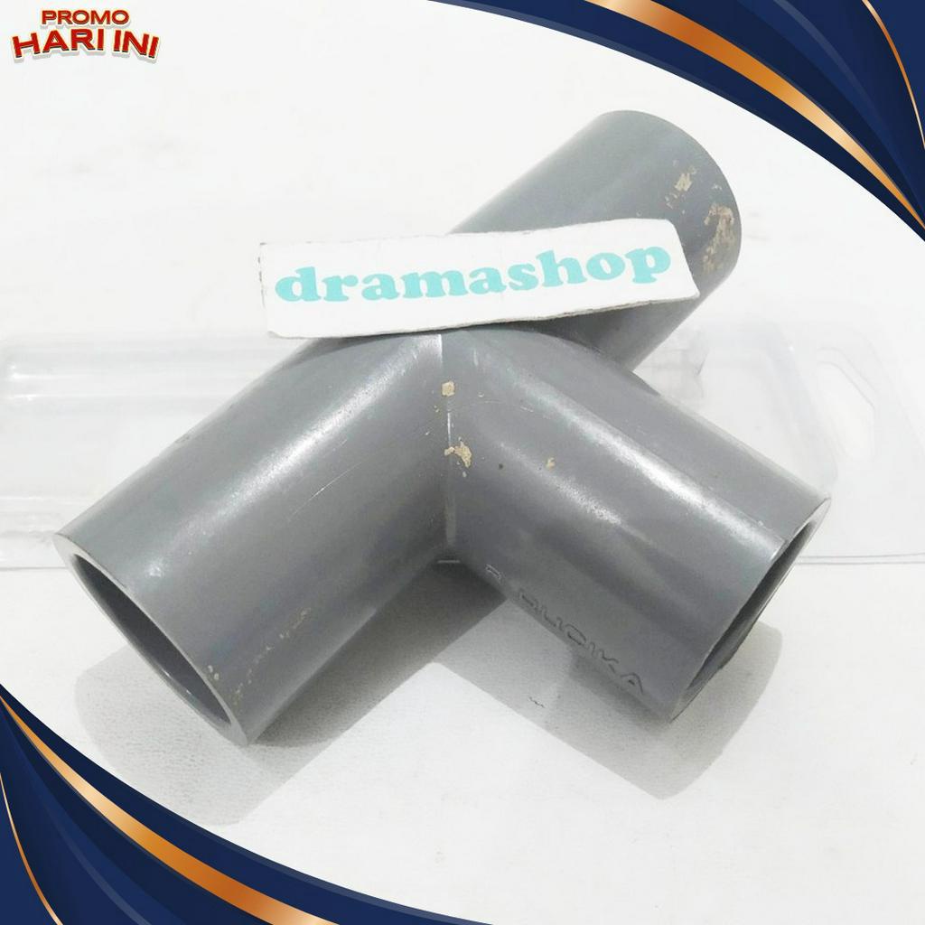 Jual STAR Sok pipa sambungan cabang 3 keni knee T tee polos 34 in inch ...