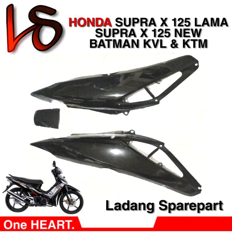 Jual Cover Body Supra X 125 New Batman 2007 2014 Set Kanan Kiri KVL KTM ...