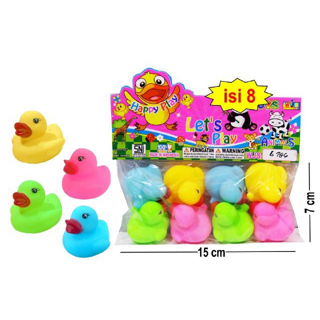 Jual Mainan Mandi Vynil Bebek 8 pcs B796 - Mainan Anak/Mainan Bebek Isi ...