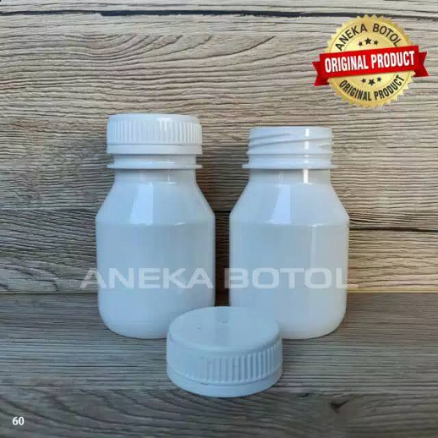 Jual BOTOL KAPSUL ISI 60 DOVE TUTUP PUTIH / BOTOL CAPSULE KOSONG ...