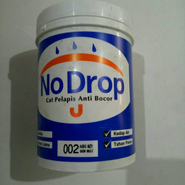 Jual Cat Tembok NO DROP Waterproof 1kg / Pelapis Anti Bocor NO DROP 1 ...