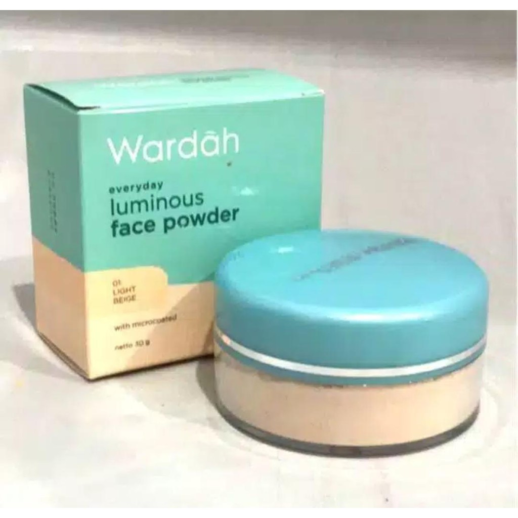 Jual Wardah Everyday Luminous Face Powder 30 g - 01 Light Beige - Bedak ...