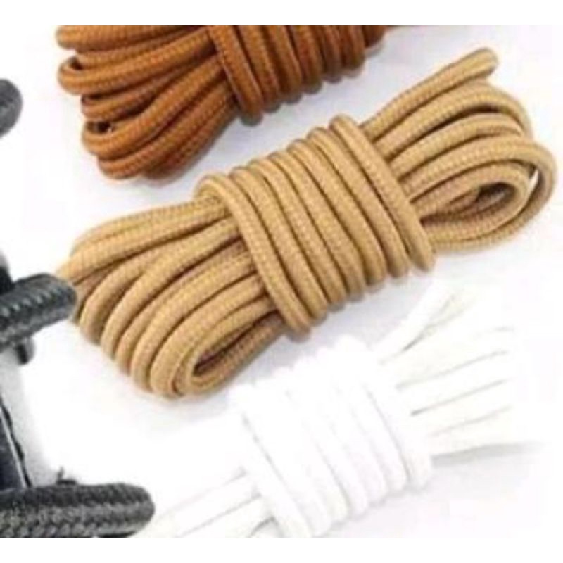 Jual Tali sepatu bulat COTTON untuk pantofel boots atau sneaker murah ...