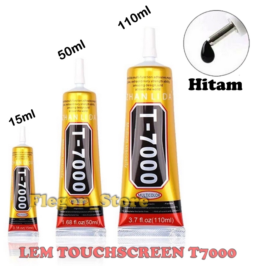 Jual LEM TOUCHSCREEN T-7000 LEM HITAM UNTUK LCD HANDPONE LEM LAYAR HP ...