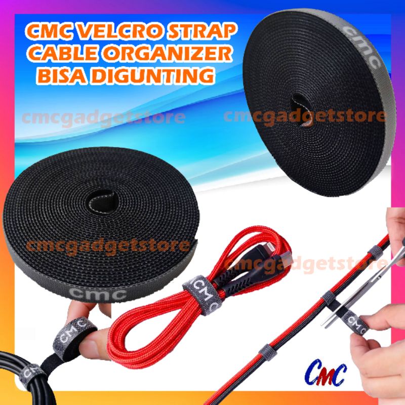 Jual Velcro Strap Perekat Kabel Pengikat Klip Serbaguna Cable Organizer ...